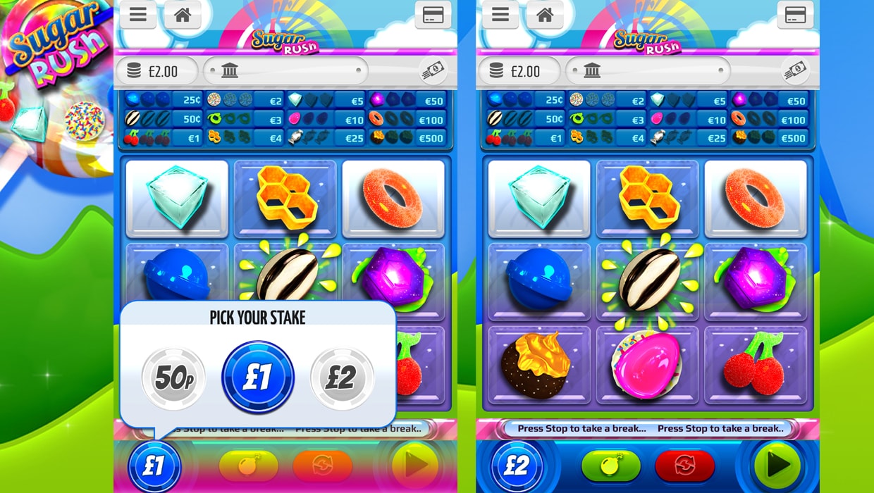 Sugar Rush scratchcard